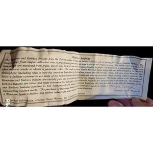 handcrafted | Art | Wounaan Embera Indians Fine Art Woven Basket Bowl ...